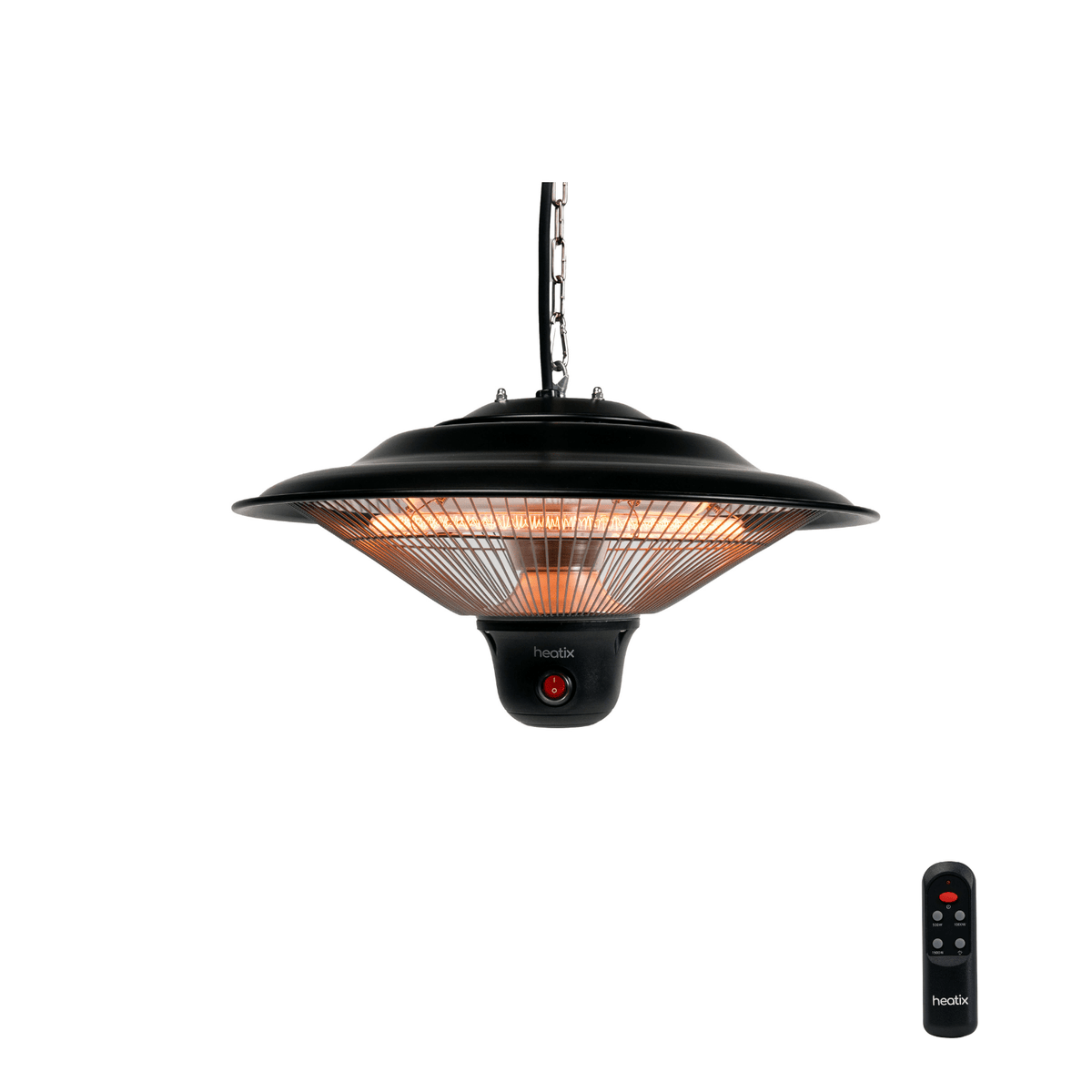 Heatix Hangende Terrasverwarmer – 1500W – Krachtige infraroodlamp – met ...